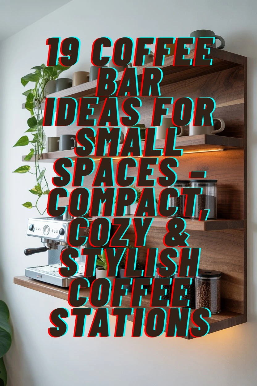 19 Coffee Bar Ideas for Small Spaces – Compact, Cozy & Stylish Coffee ...