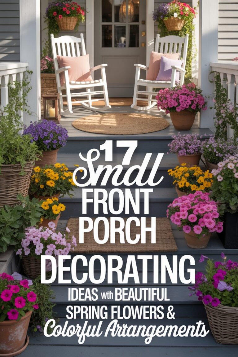 17 Smart Small Front Porch Decorating Ideas for Spring That Feel ...